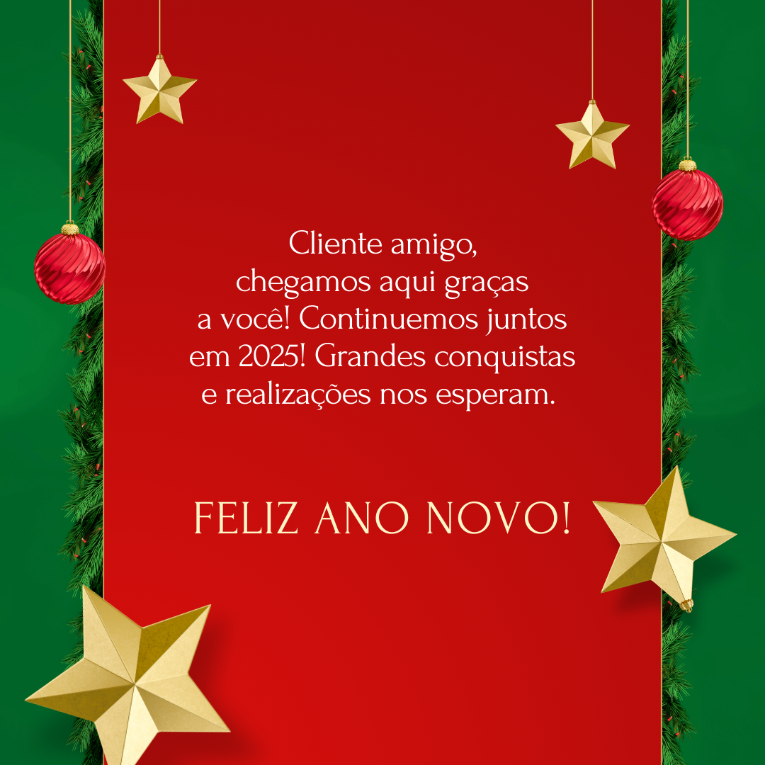 Boas Festas 2025 para clientes: 65 frases para fidelizar a freguesia