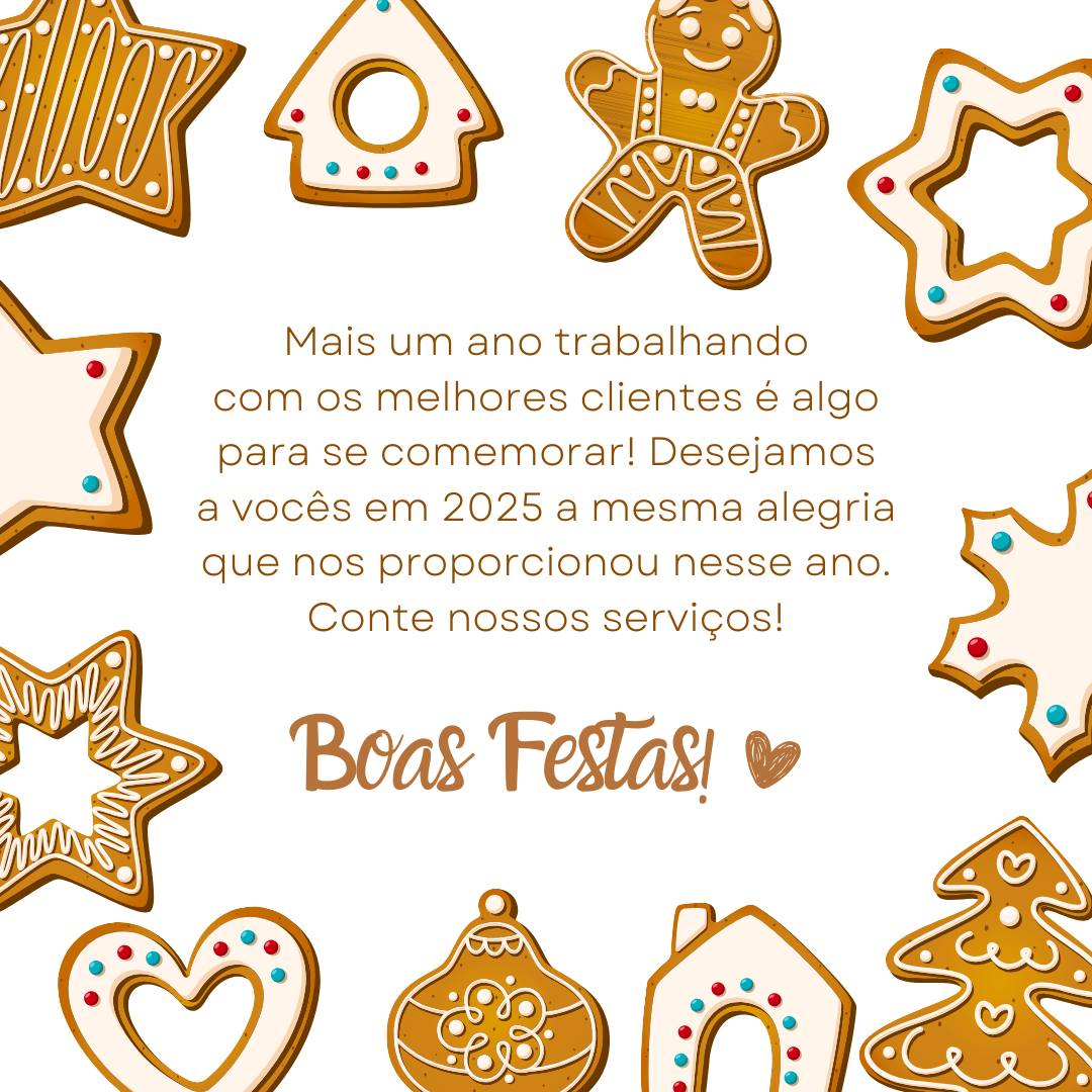 Boas Festas 2025 para clientes: 65 frases para fidelizar a freguesia